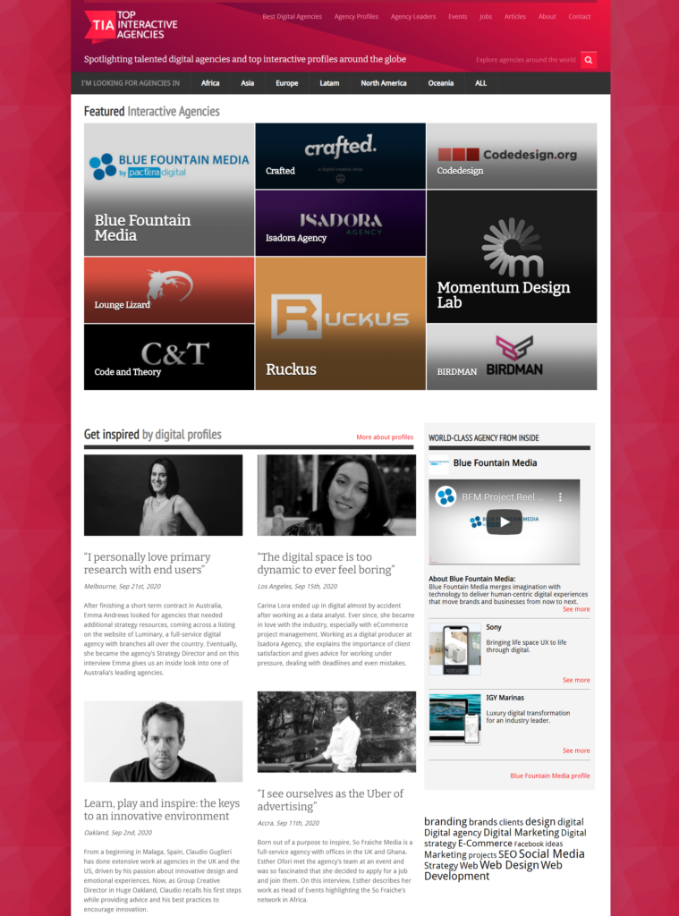 Top Interactive Agencies - Top Agency Directories & Agency Platforms